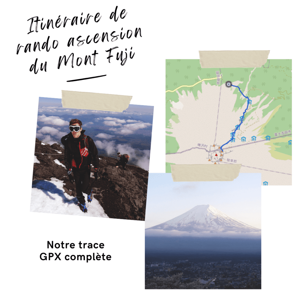 Trace GPX ascension du Mont Fuji - Baroudeurs Liégeois